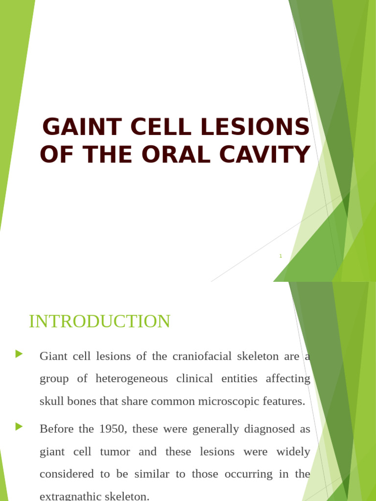 Giant Cell Lesions | PDF | Neoplasms | Inflammation