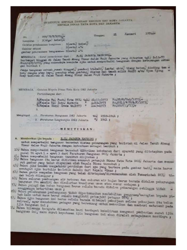 IMB Tanah Abang | PDF