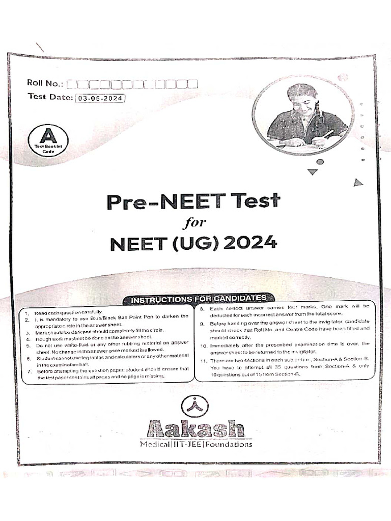 Pre-NEET 2024 | PDF