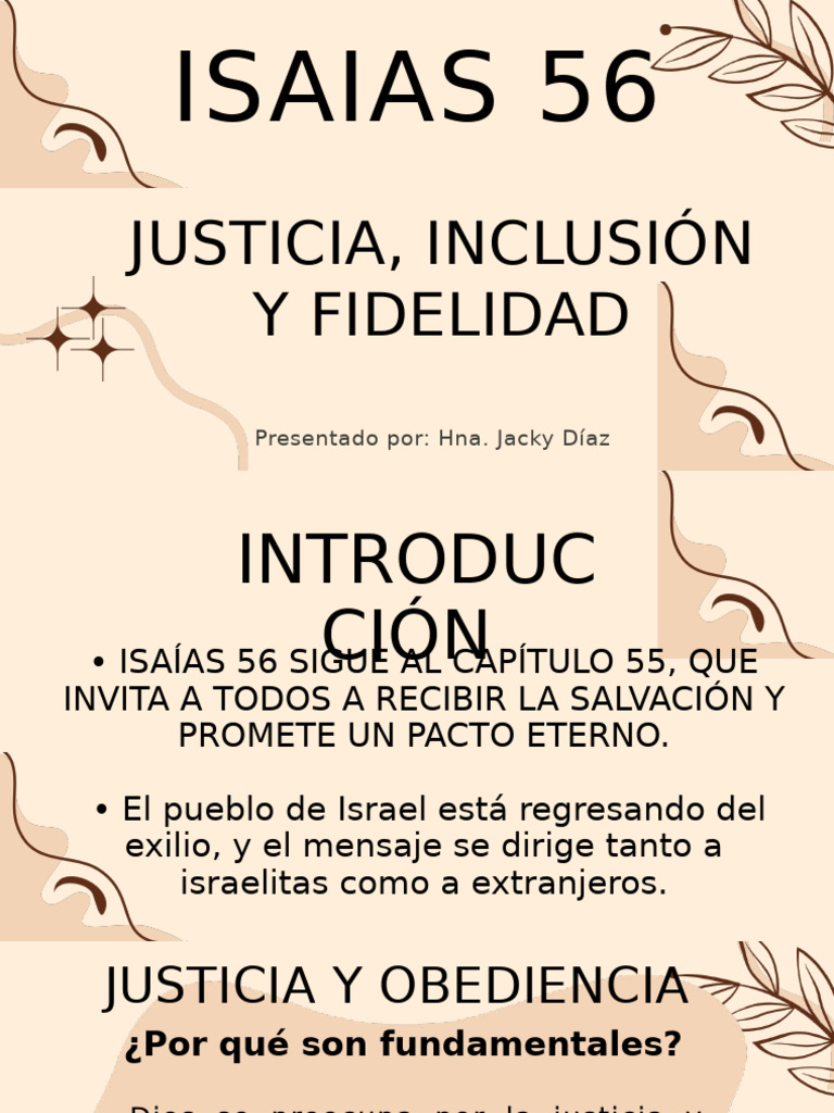 Isaias 56 | PDF | Salvación | Dios