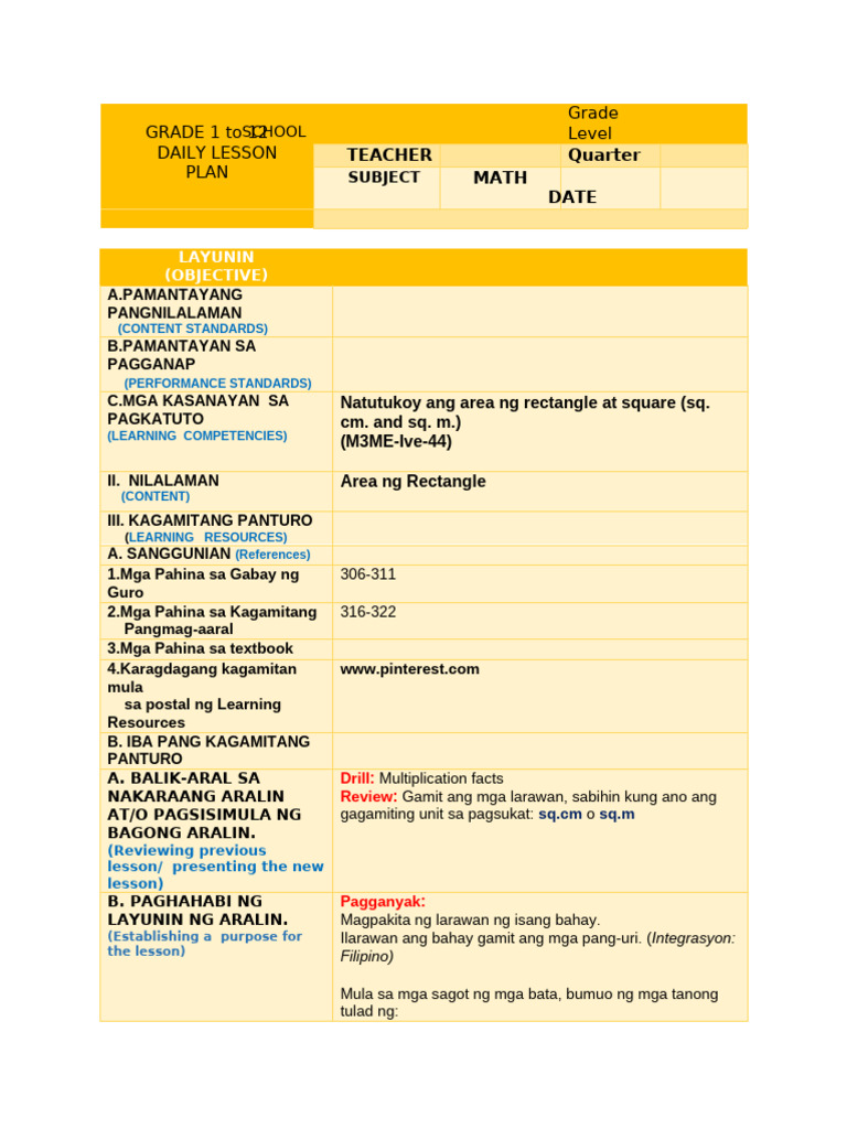 DepEd-sample-Lesson-Plan | PDF