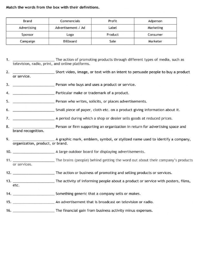 Ads Compilation Practice | PDF