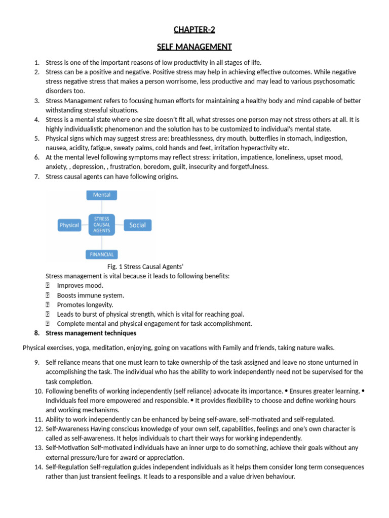 Emp-1. Self Management | PDF | Emotional Self Regulation | Stress (Biology)