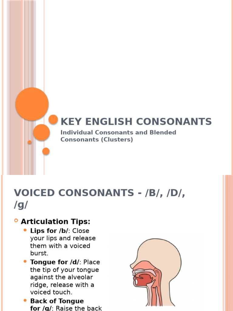 Key English Consonants Guide | PDF | Human Voice | Phonetics