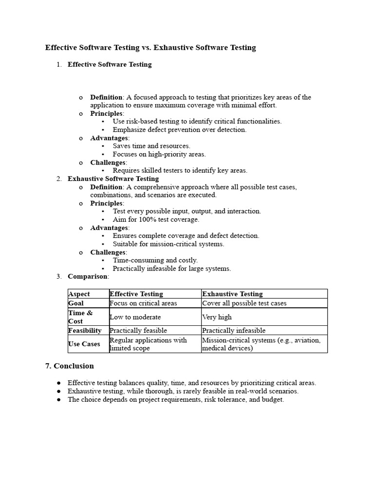 Effective Software Testing Vs | PDF | Software Testing | Information ...