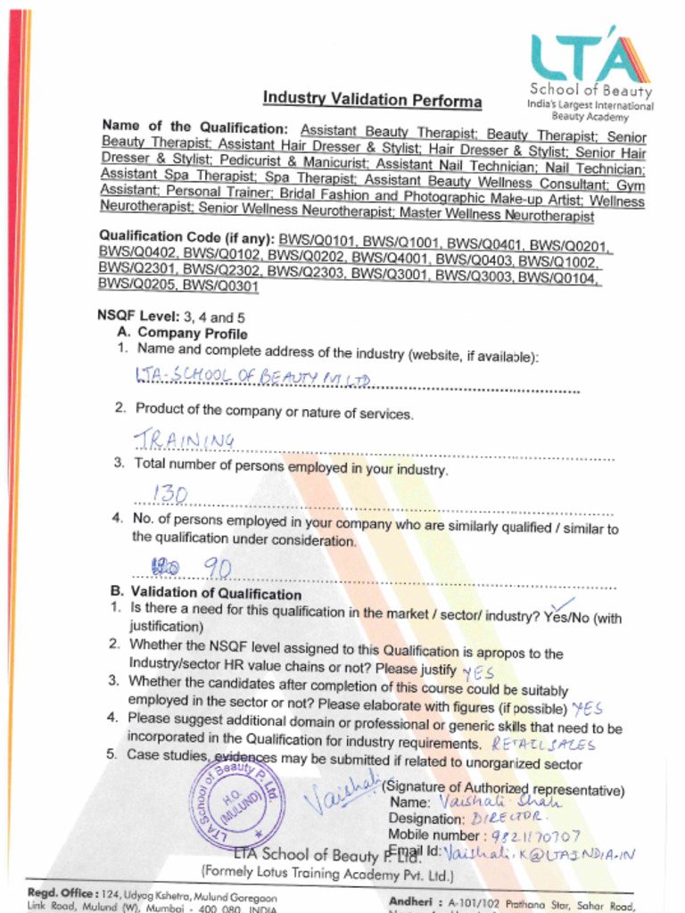 Industry Validation by LTA - PDF | PDF