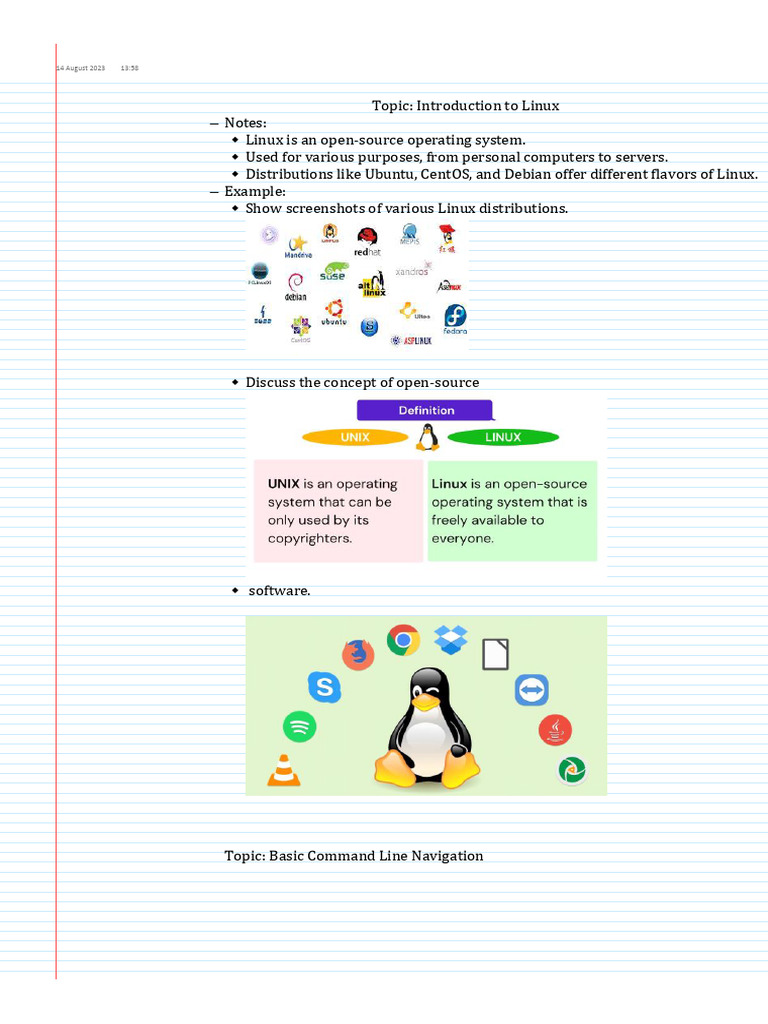 Topic Introduction To Linux | PDF