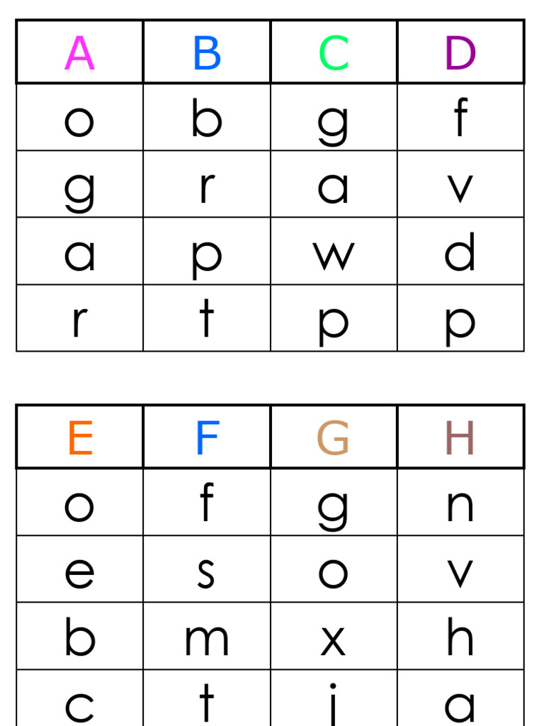 Cartes Pinces Alphabet Correspondance MI Script | PDF