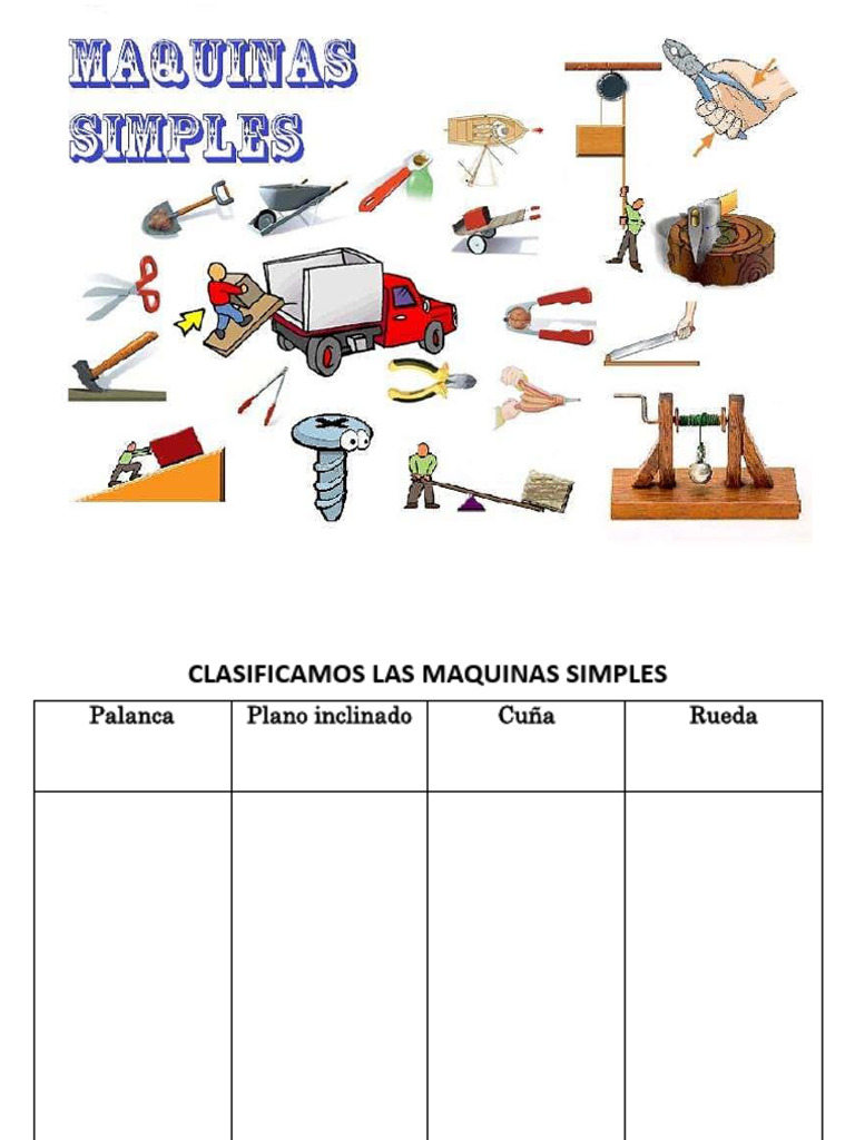 Clasificamos Las Maquinas Simples | PDF