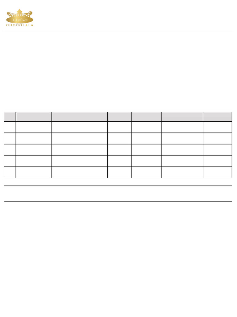 Chocolala Trading Invoice Details | PDF | Business Documents | Economy ...
