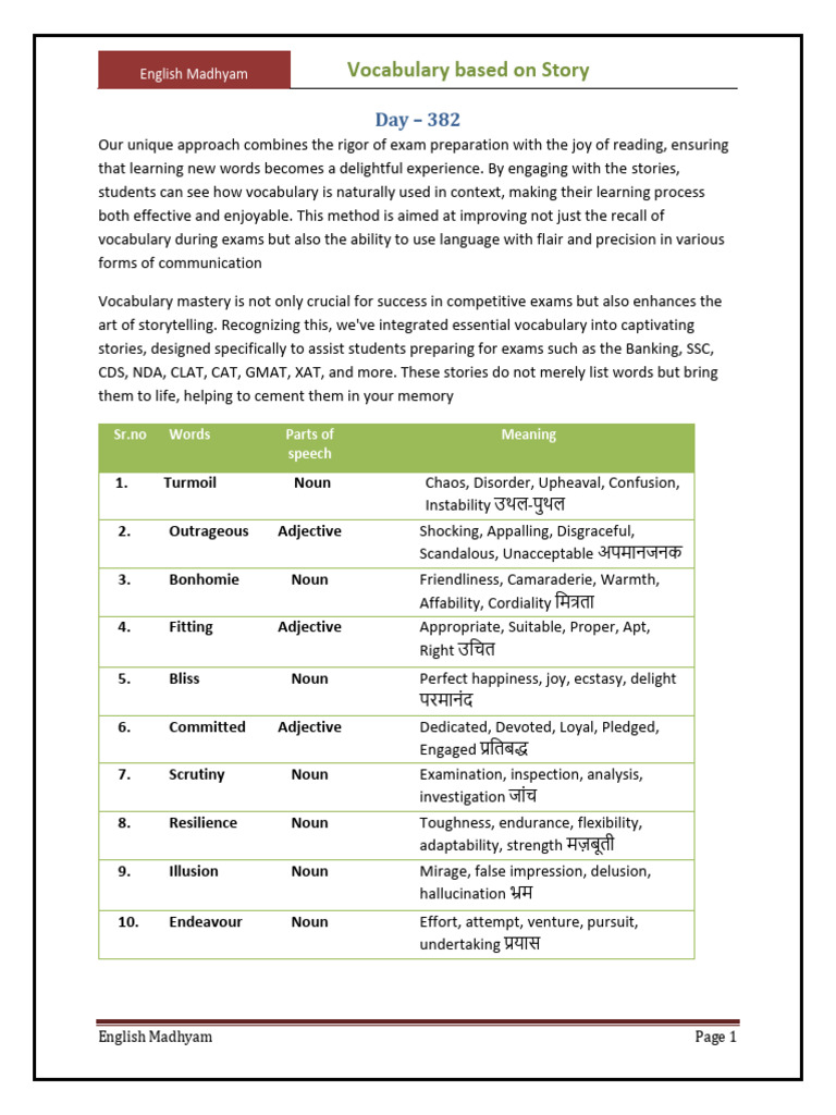 Vocabulary Learning Through Stories | PDF | Cognition | Linguistics