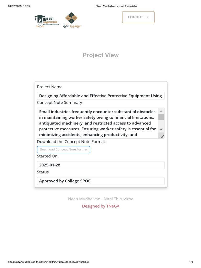 Naan Mudhalvan - Niral Thiruvizha | PDF