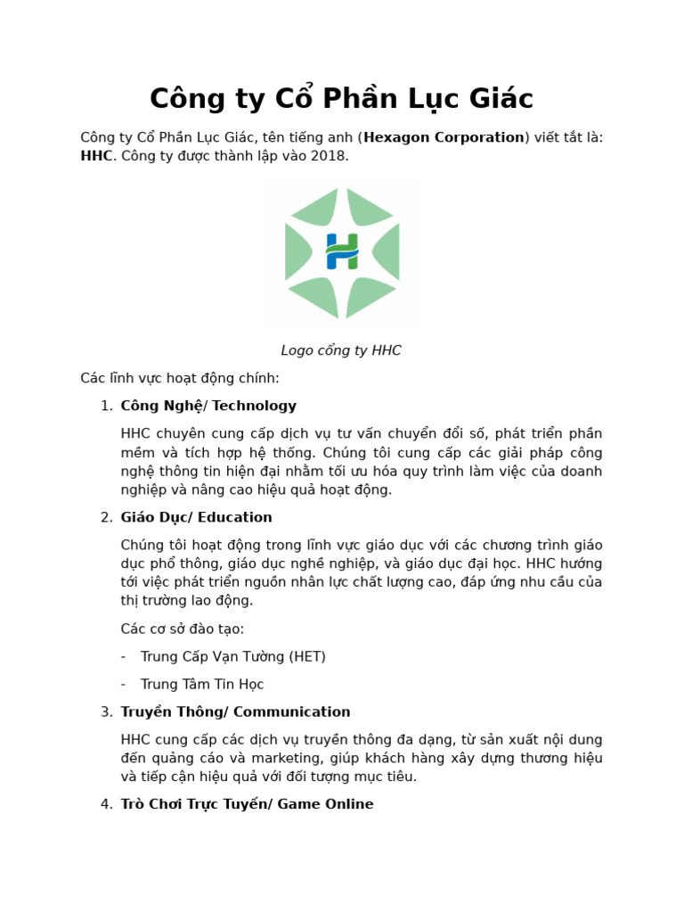 Hhc - giới Thiệu Về Hhc | PDF