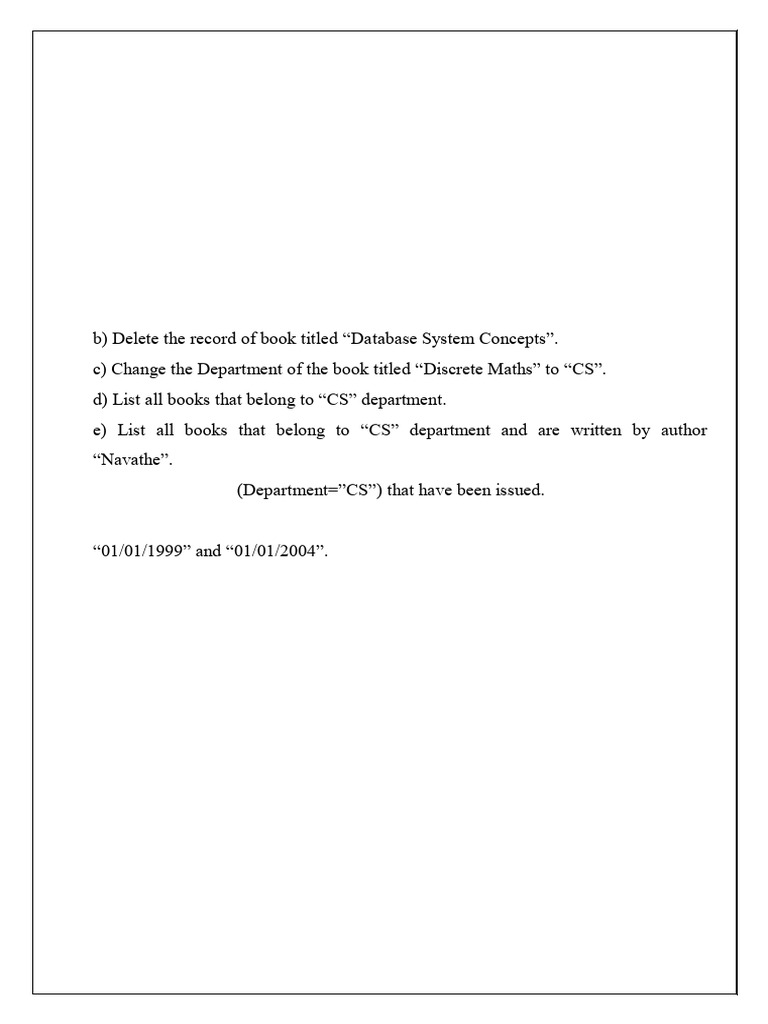 B.SC (M) - DBMS LAB SOLUTIONS | PDF | Sql | Computer Data