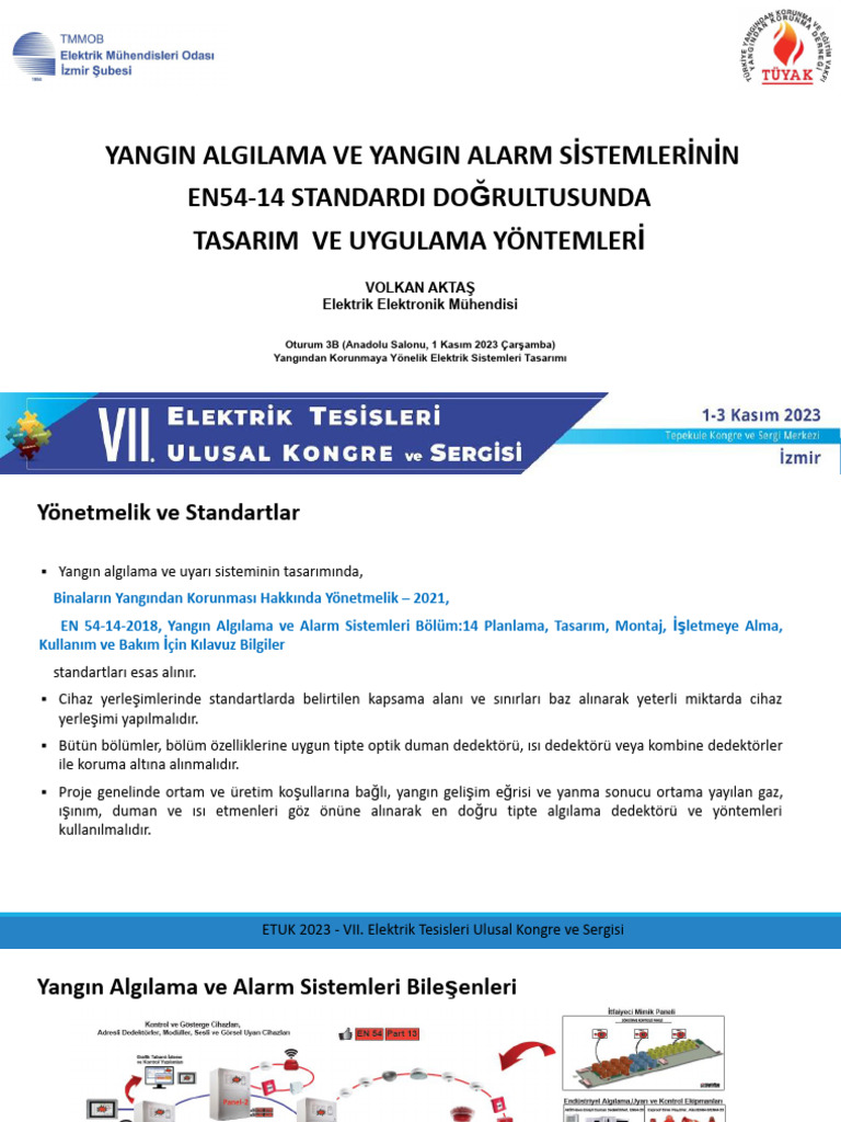EN54-14 Yangına Algılama Ve Alarm Tasarım Meto - 2023 | PDF
