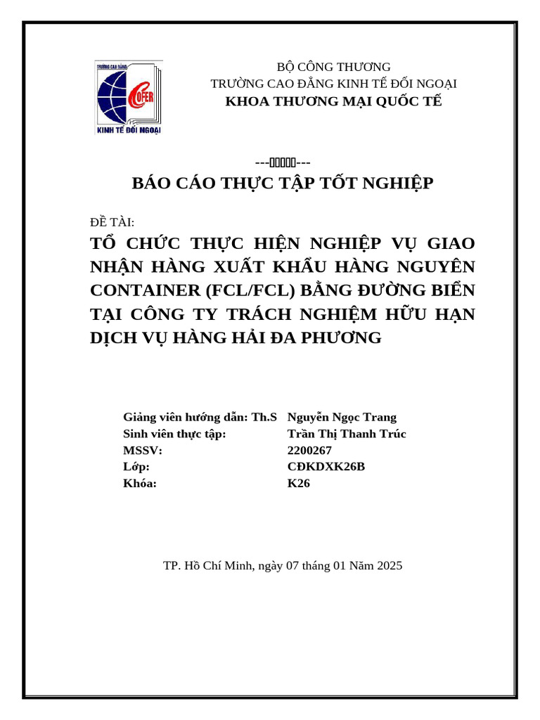BCTN - TRẦN THỊ THANH TRÚC.docx-k26 | PDF