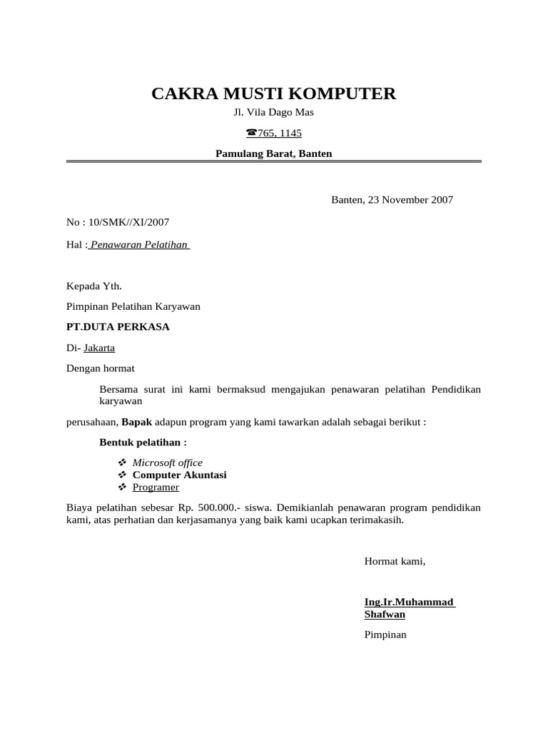 CAKRA MUSTI KOMPUTER | PDF