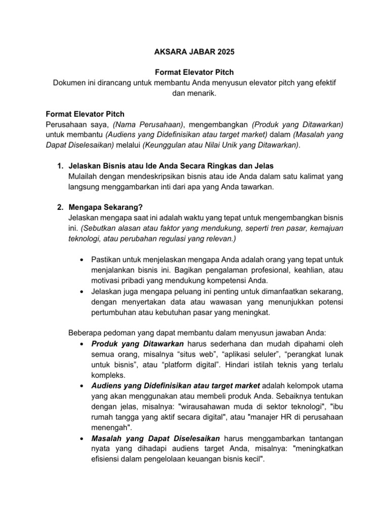 Panduan Video Pitching IG Reels | PDF