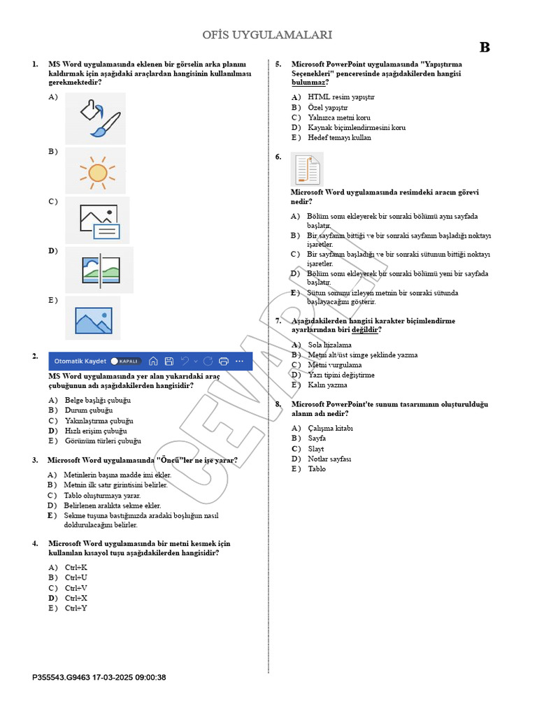 CEV Apli CEV Apli: Ofis Uygulamalari Ofis Uygulamalari | PDF