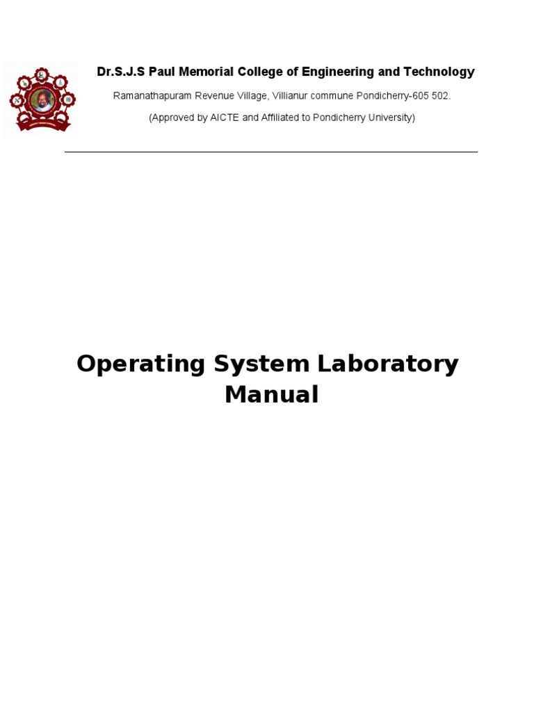 Operating System Lab - Manual | PDF | Computing Infrastructure ...