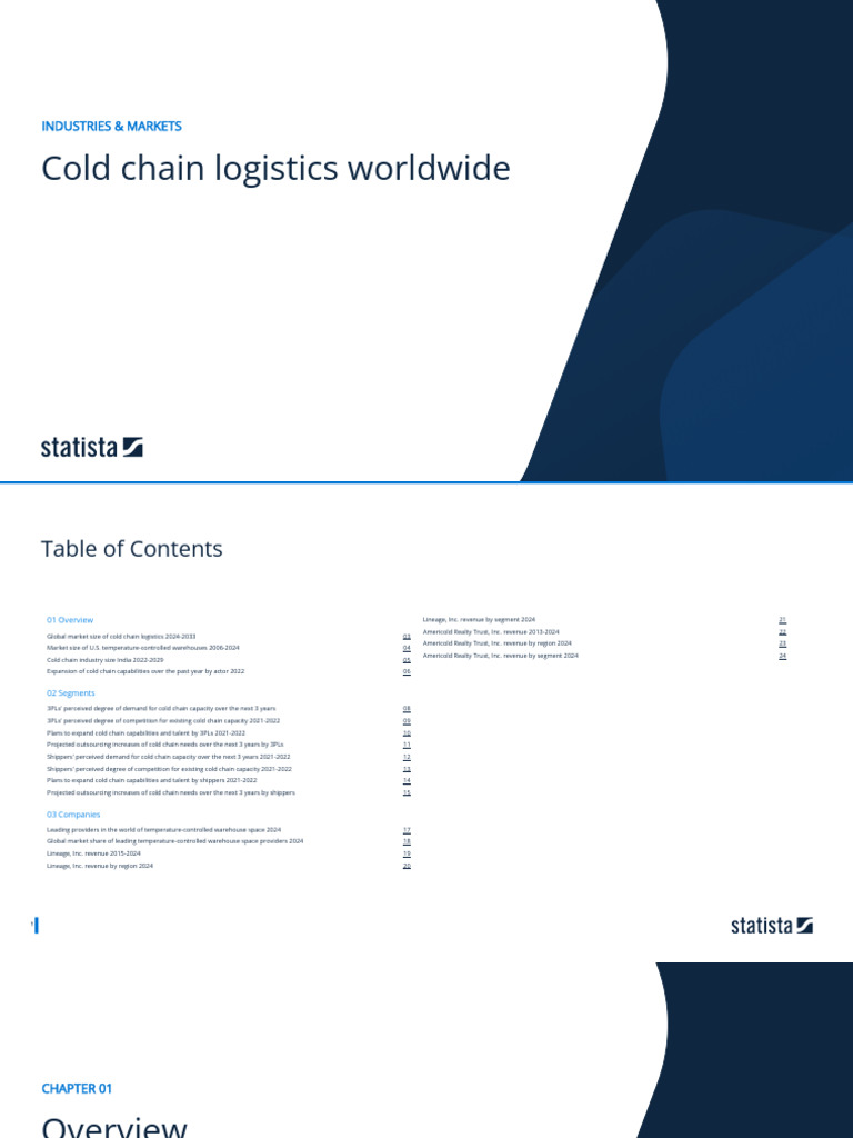 Study Id48257 Cold Chain Logistics | PDF | Logistics | Warehouse