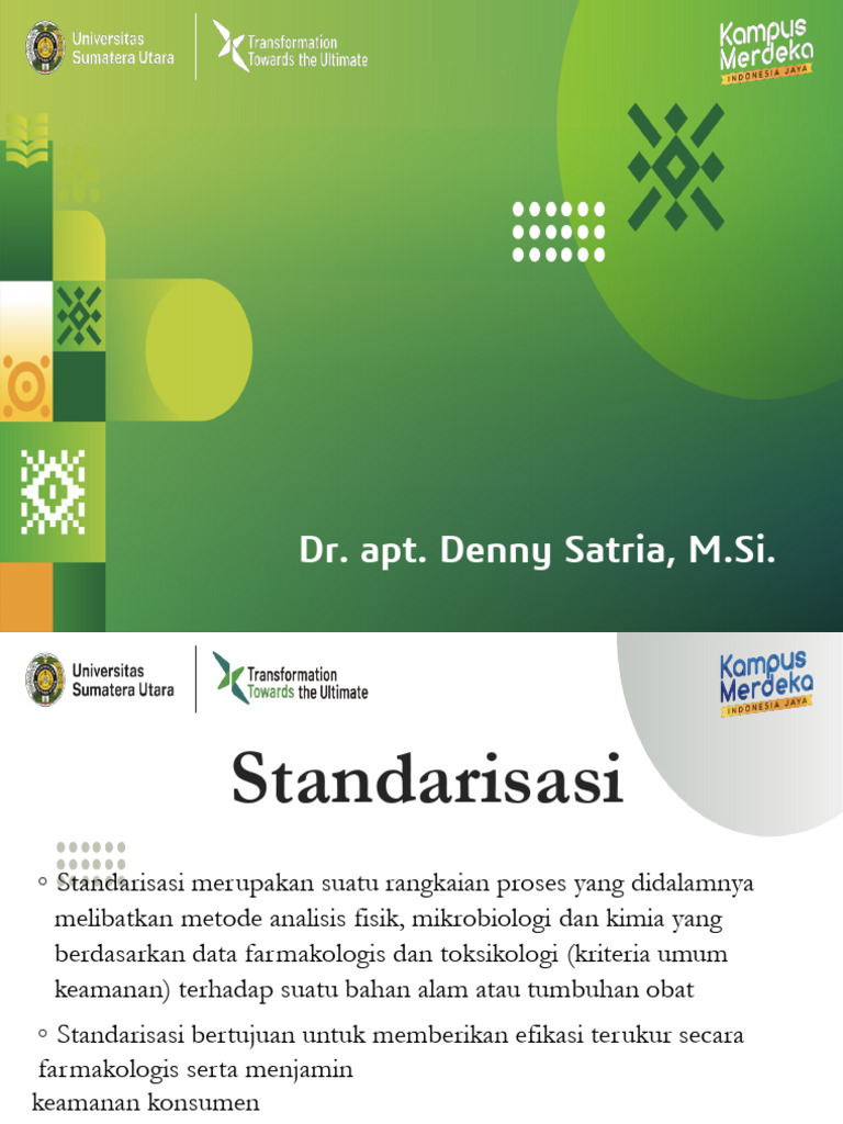 5. Parameter Standar Simplisia Dan Ekstrak (Pak Denny) | PDF