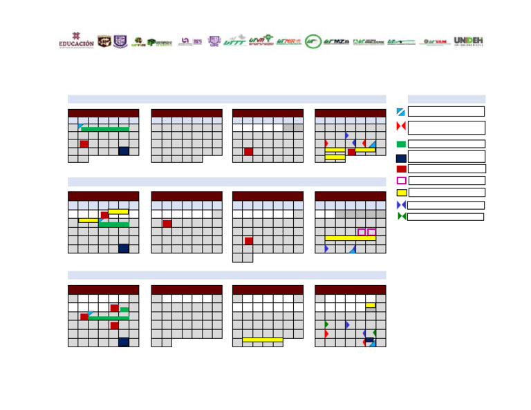 Calendario Escolar 2024-2025 SEM | PDF