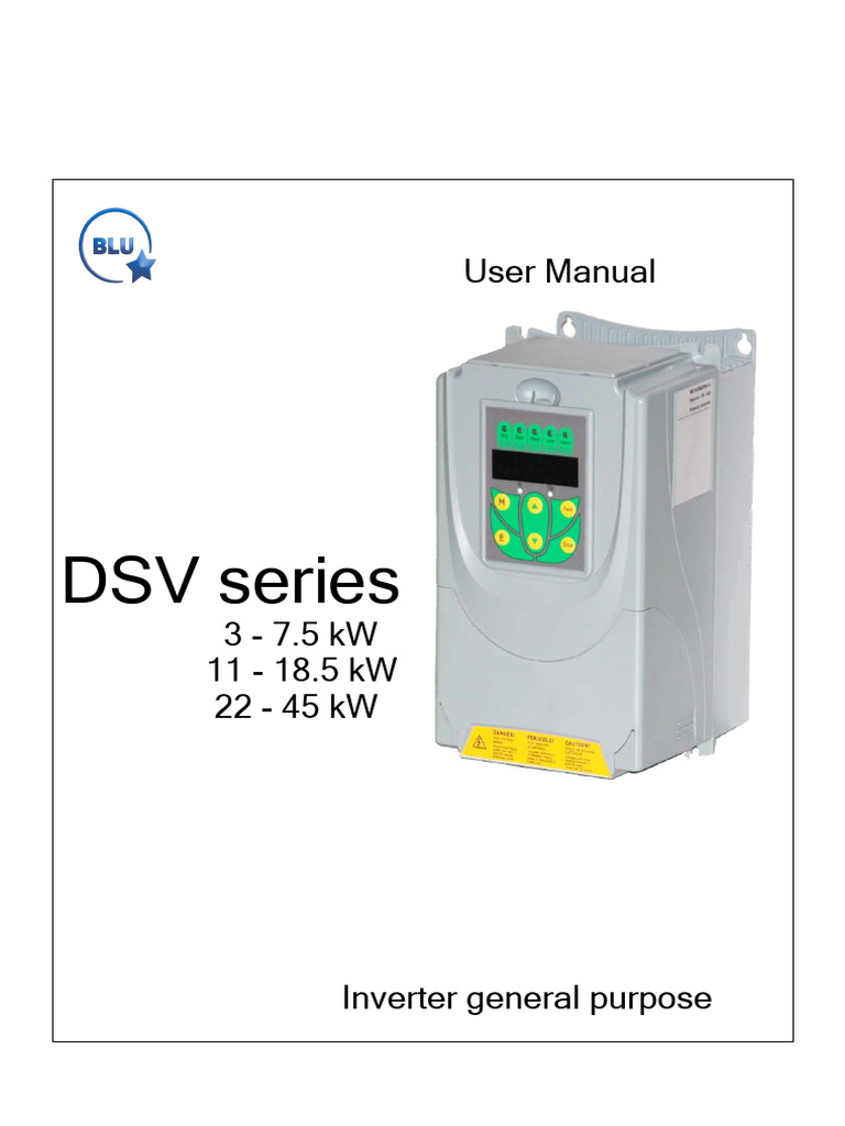 DSV Series | PDF | Electric Motor | Power Supply