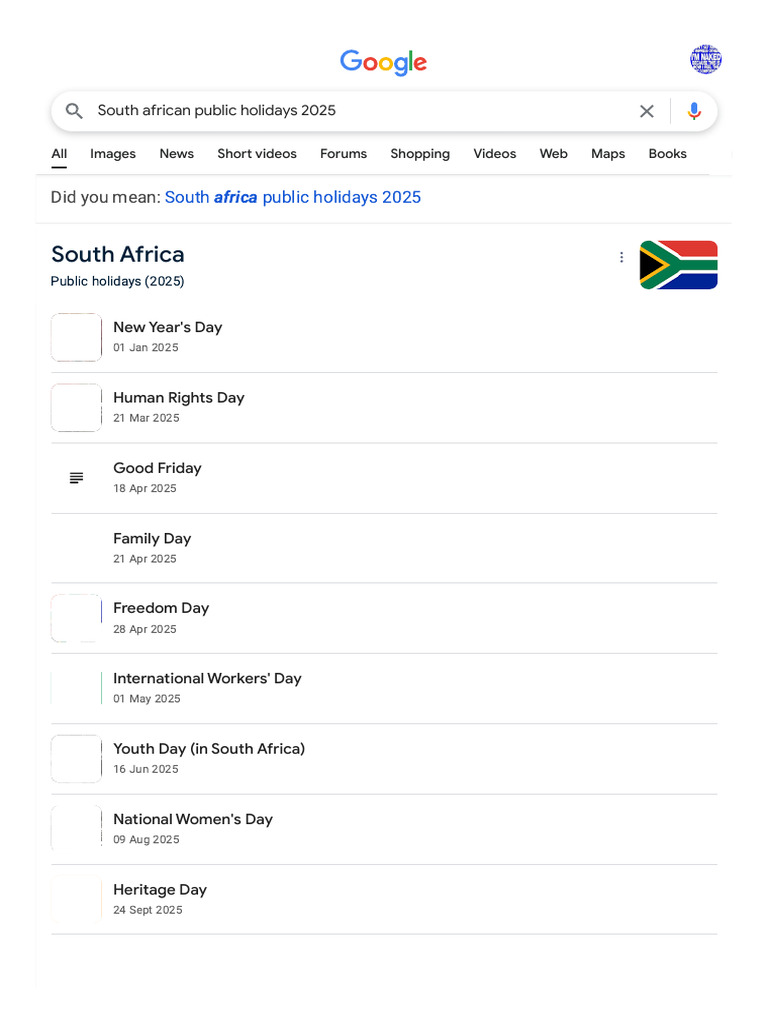South Africa Public Holidays 2025 | PDF | Entertainment Events | Public ...