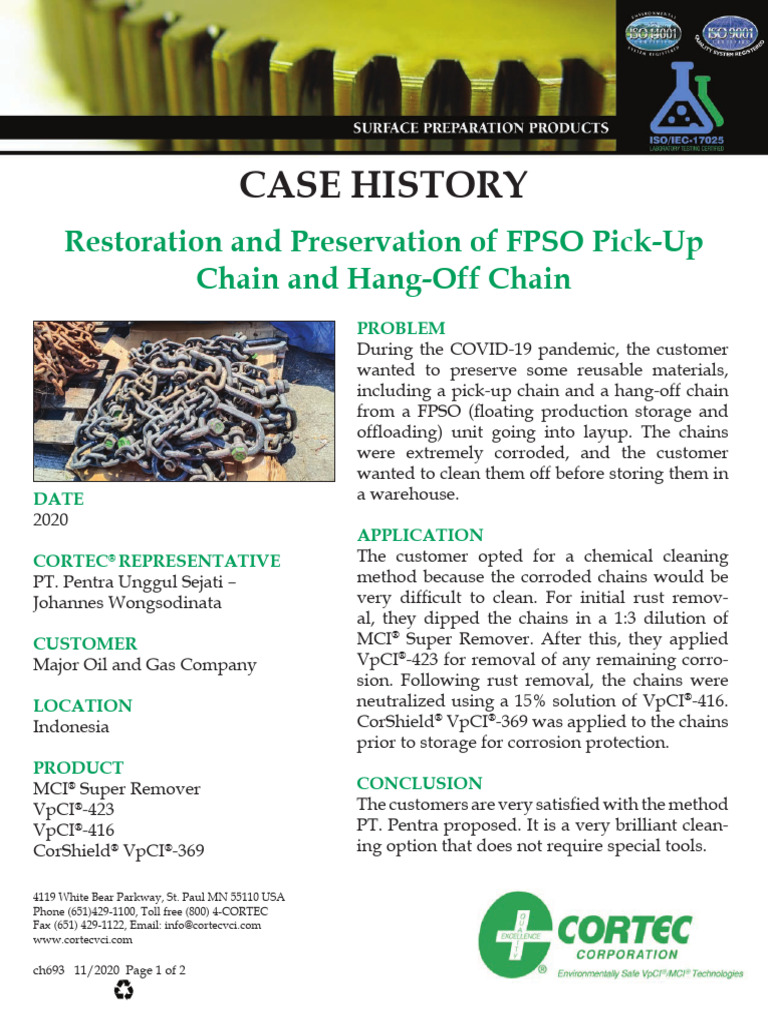 Restoration and Preservation of Chain | PDF | Corrosion | Materials