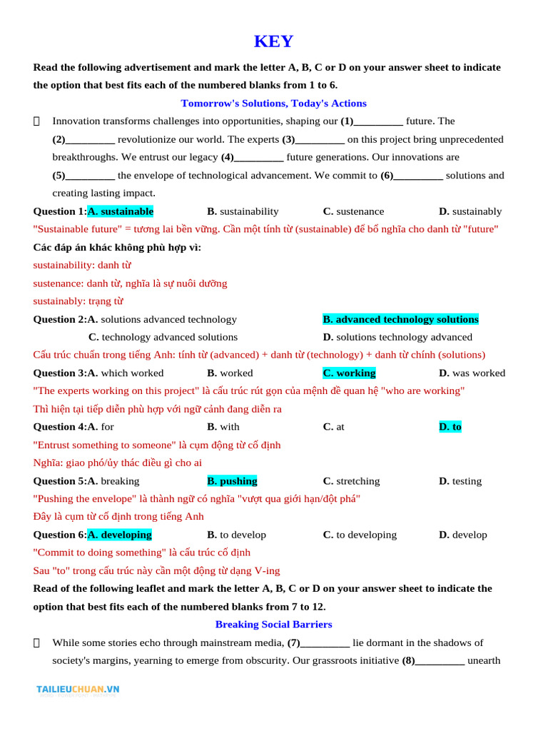 Key - Decuong CK2.khoi11 | PDF