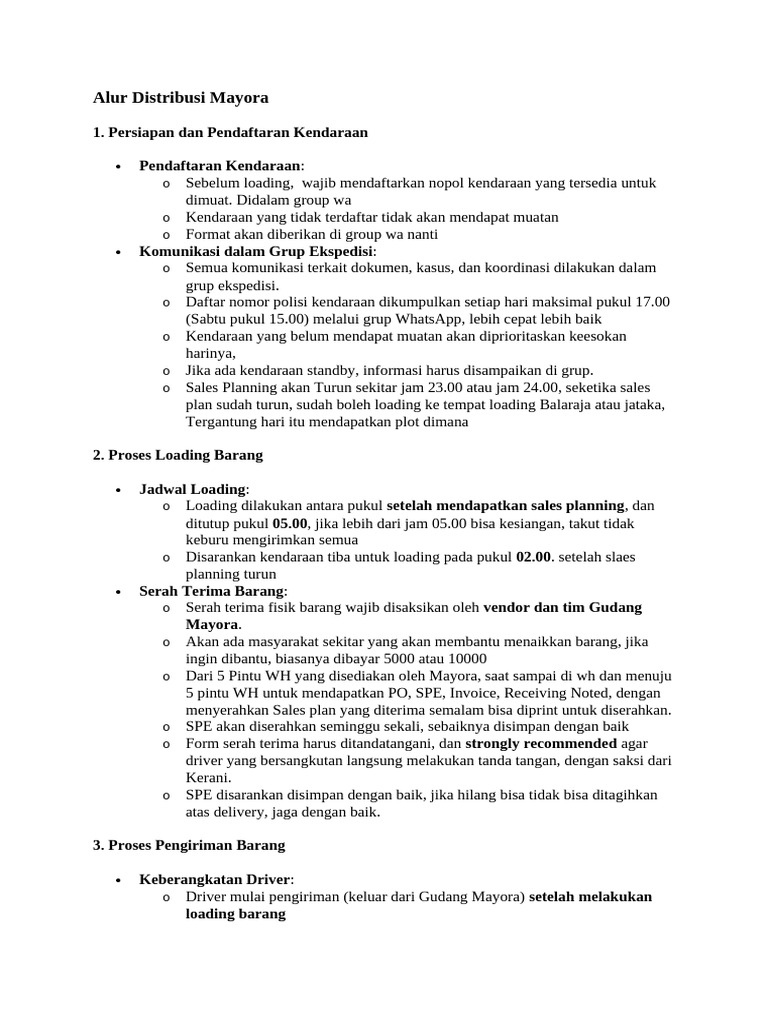 Alur Distribusi MYR | PDF