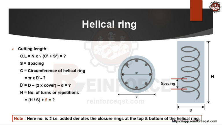 Cutting Length Calculation For Helical Ring | PDF
