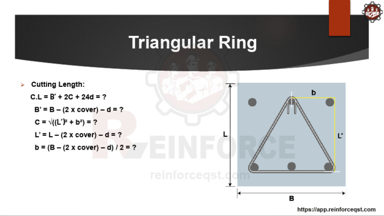 Cutting Length calculation for Triangular ring ring | PDF