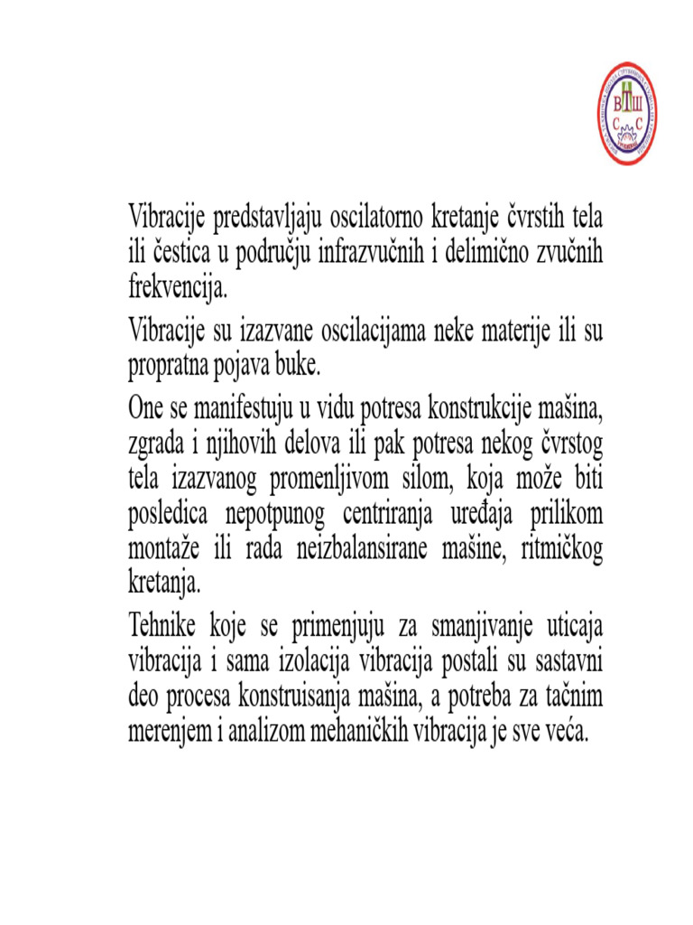 Pojam Vibracije | PDF
