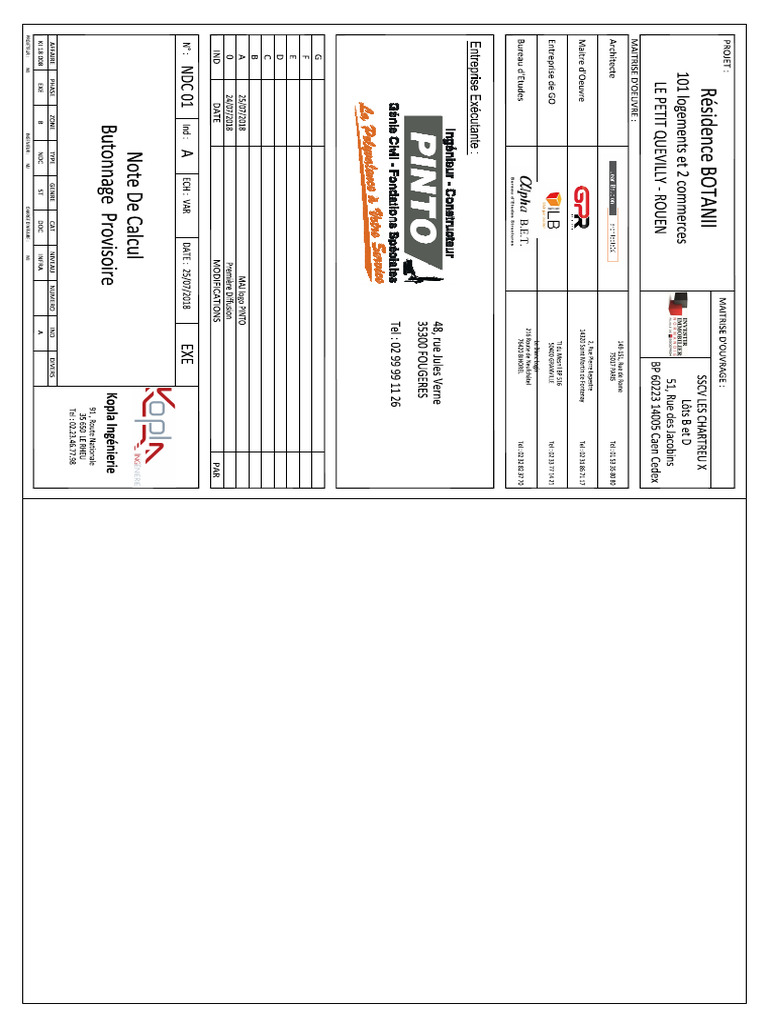 NDC01 - Calcul Butonnage Provisoire VPP - Inda | PDF