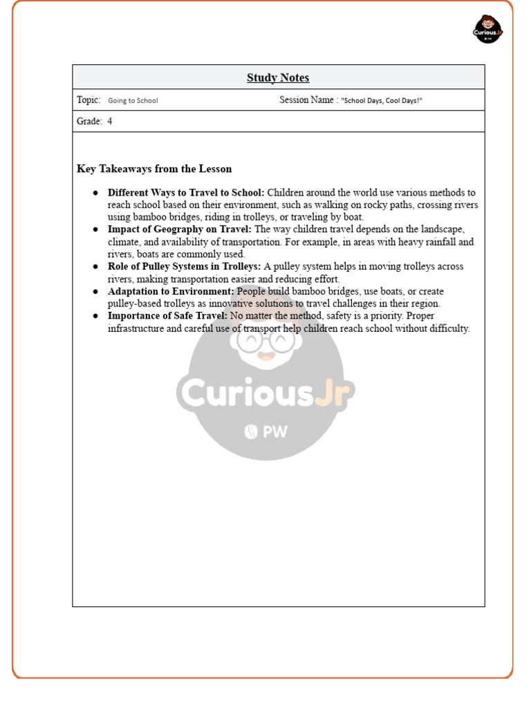 School Travel Methods and Safety | PDF