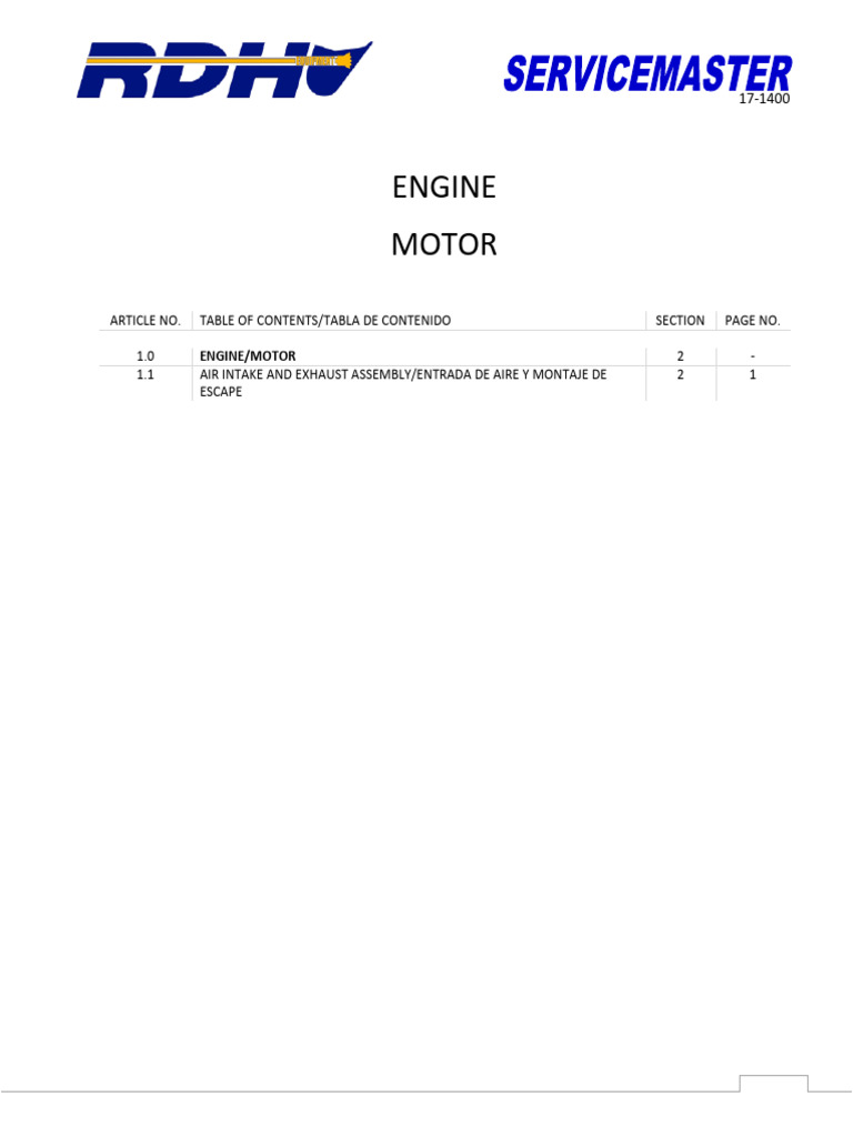 17-1400 - Section 2 Engine | PDF