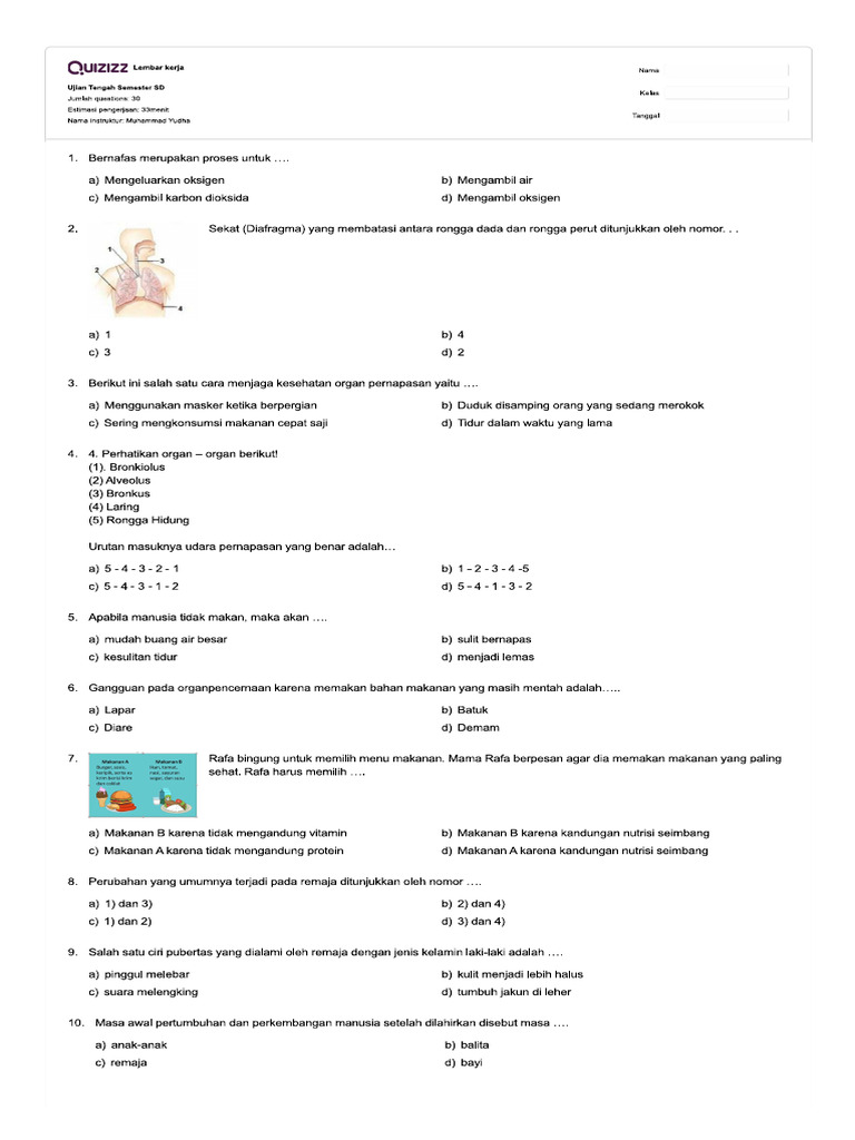 STS - IPAS - Kelas 5 | PDF