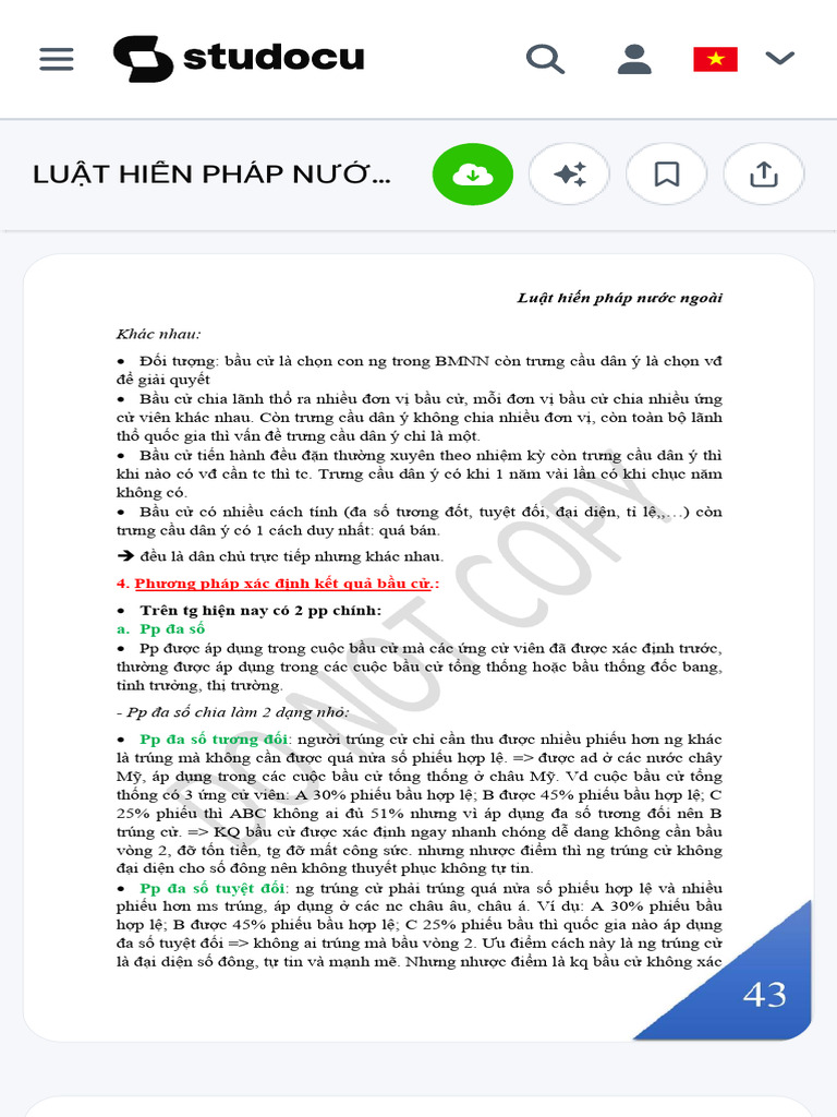 LUẬT HIẾN PHÁP NƯỚC NGOÀI - BÀI 1. CHỦ NGHĨA LẬP HIẾN LÝ LUẬN VỀ HIẾN PHÁP & CƠ CHẾ BẢO ...