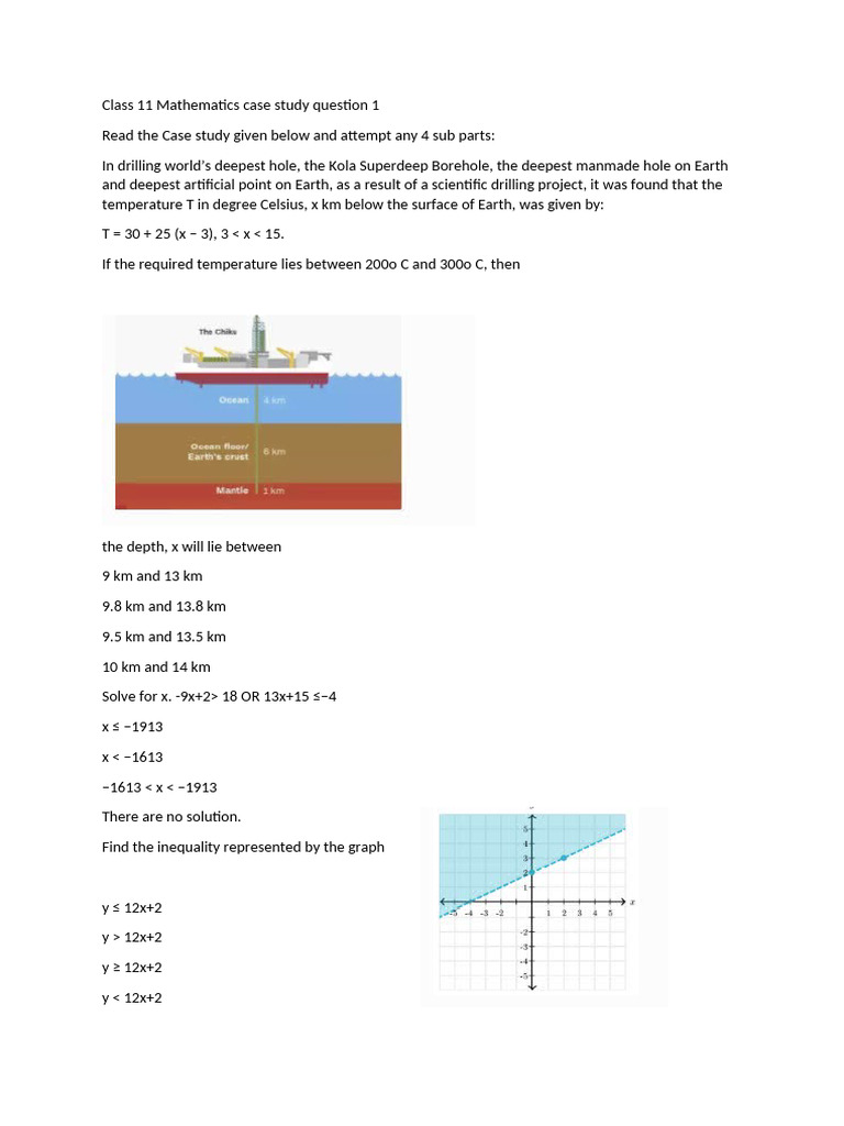 Class 11 Mathematics Case Study Question 1 | PDF | Cricket | Ball And ...