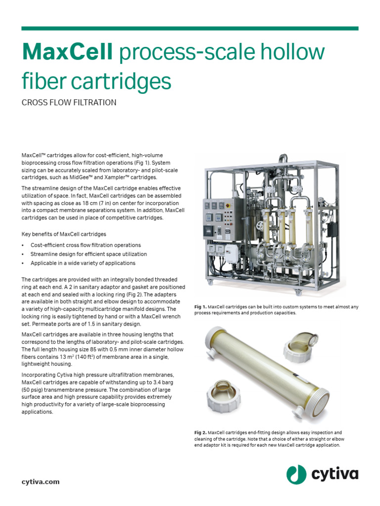Cytiva Catridge 12789 - 10061 UFP-500-C-85 | PDF
