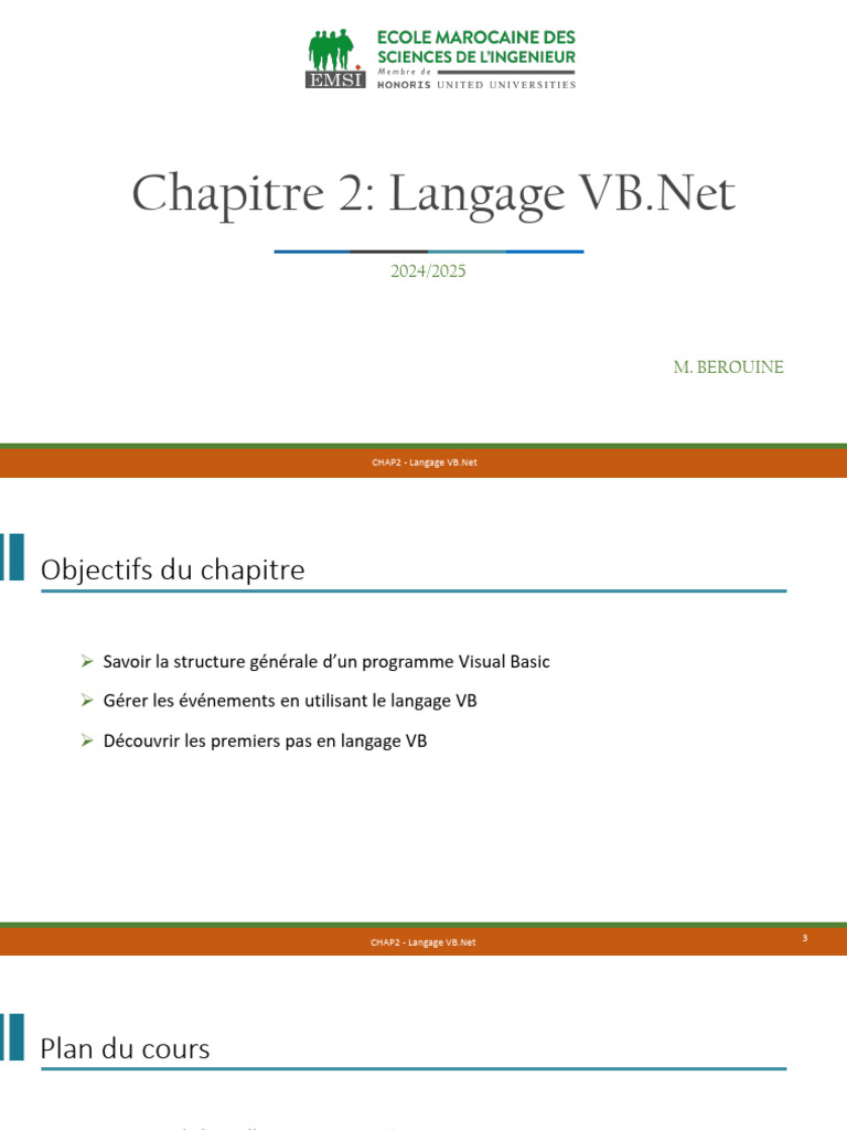 Chap 2 - Cours Programmation Eěveěnementielle | PDF | Programmation | Programme informatique