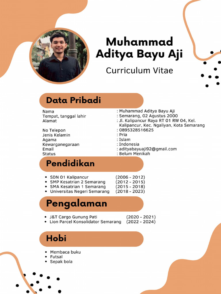 CV Muhammad Aditya Bayu Aji | PDF