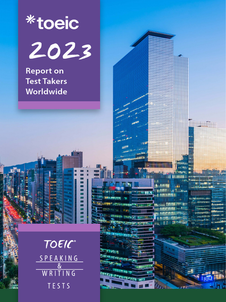 Toeic Speaking Writing Report Test Takers Worldwide | PDF | Questionnaire
