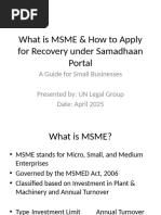 Instruction Kit - MSME Form I | PDF | Small And Medium Sized ...