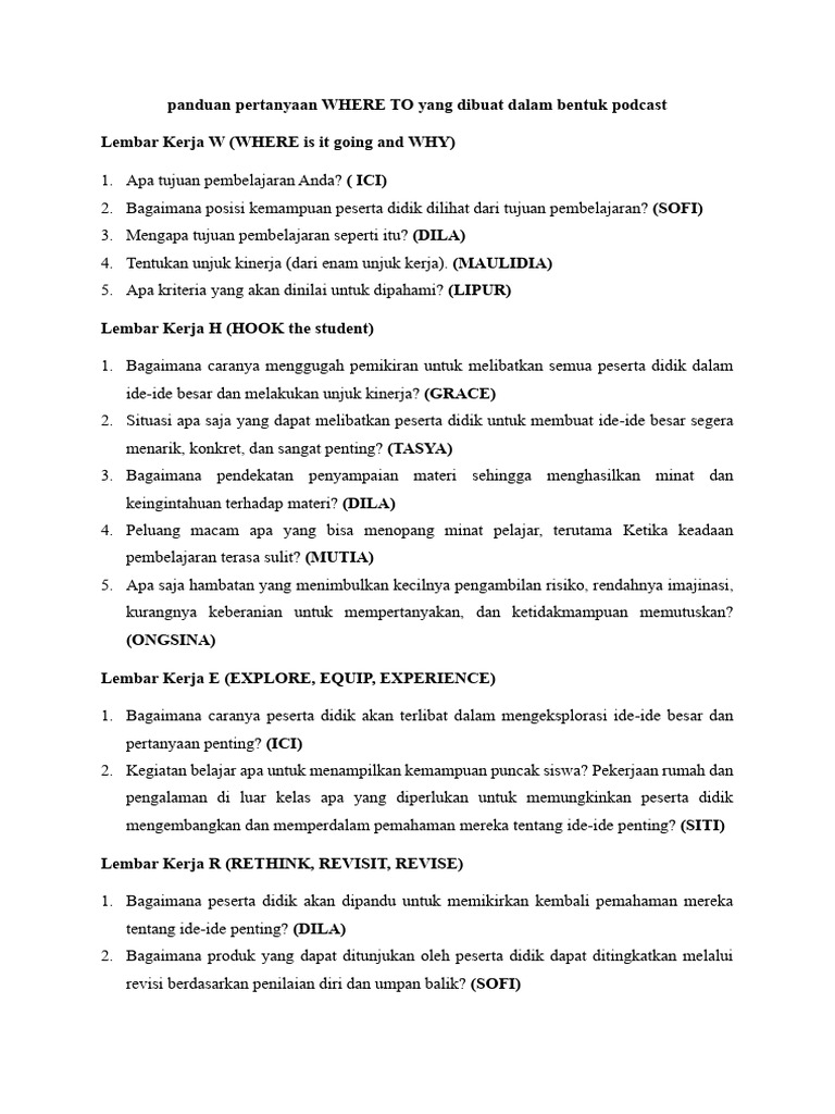 Panduan Podcast Pembelajaran Interaktif | PDF