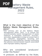 Battery Waste Management Rules 2022 | PDF | Waste | Waste Management