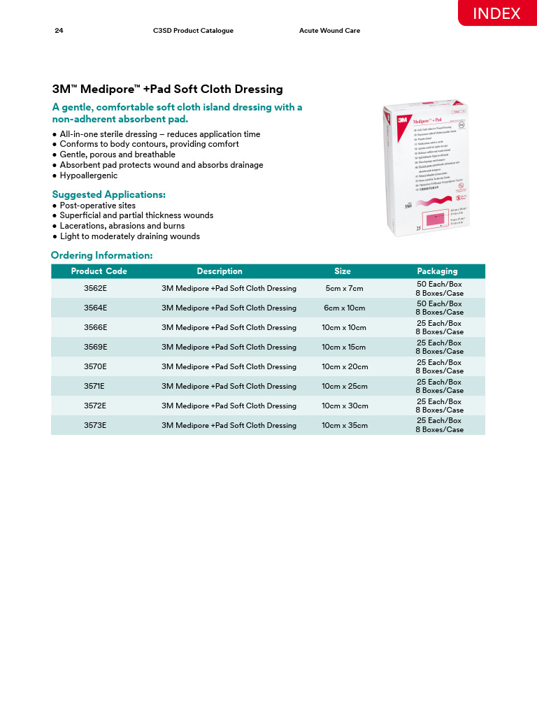 3M Medipore Soft Cloth Dressings Guide | PDF | Medical Emergencies ...