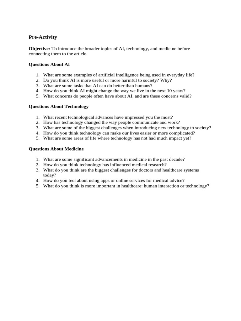 Pre While Post TOEFL IBT Reading AI | PDF | Artificial Intelligence ...